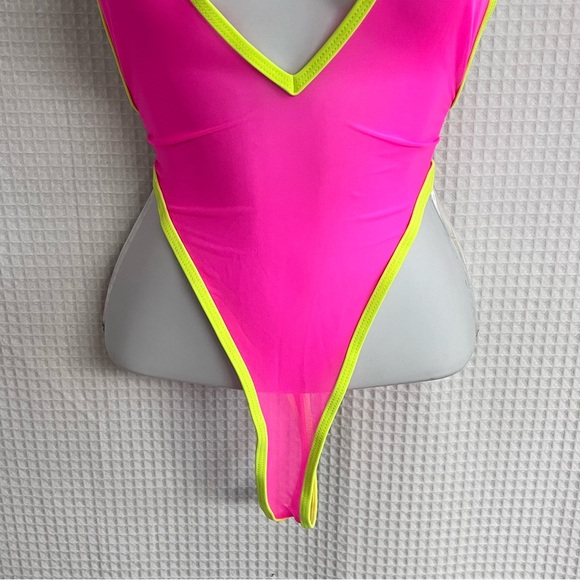 Sherrylo | Swim | Sherrylo Ladies Pink Mesh One Piece Swimsuit Size Lxl ...